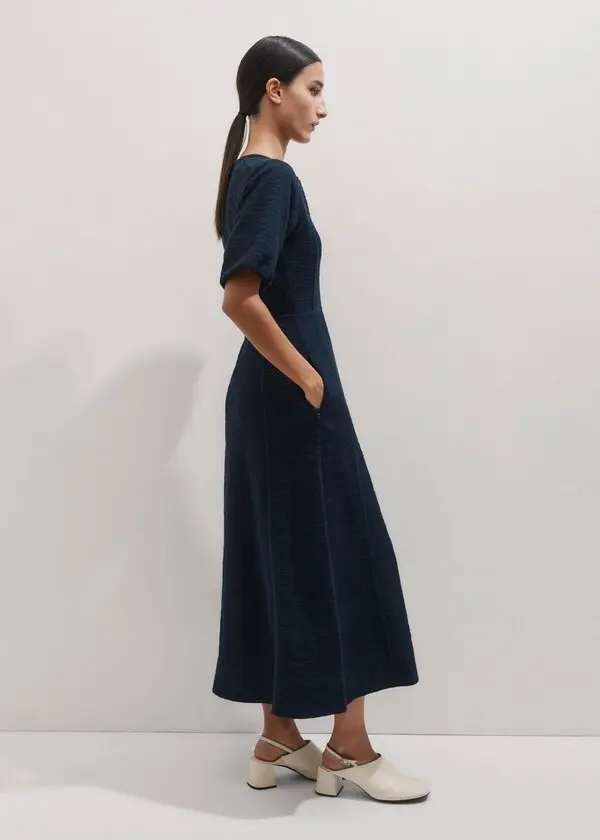 ME+EM Textured Jersey Maxi Dress