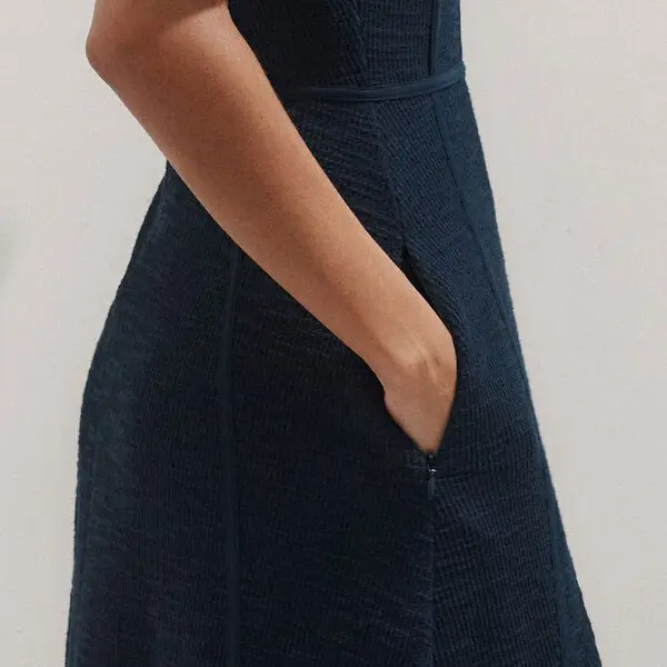ME+EM Textured Jersey Maxi Dress