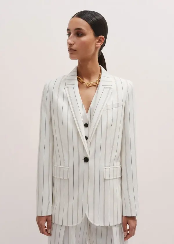 ME+EM Striped Blazer