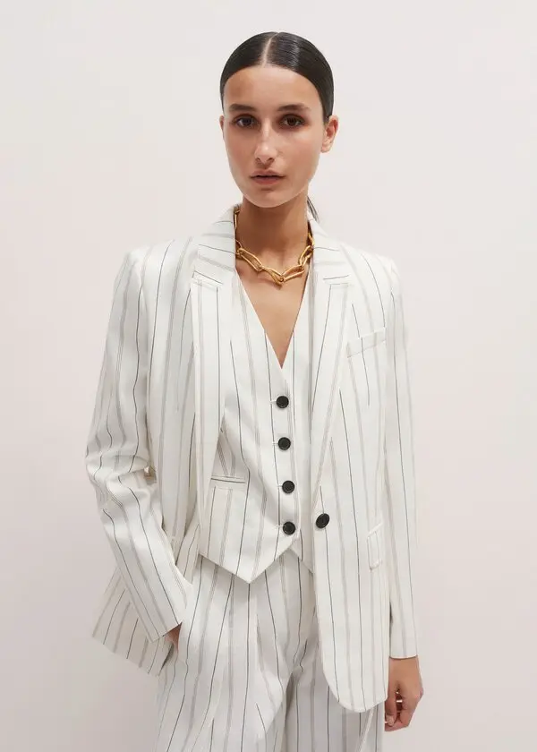 ME+EM Striped Blazer