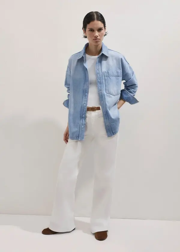ME+EM Oversized Denim Shacket