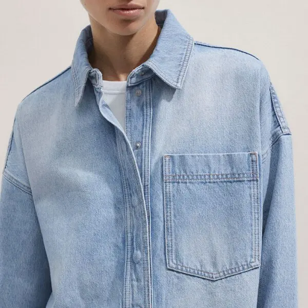 ME+EM Oversized Denim Shacket