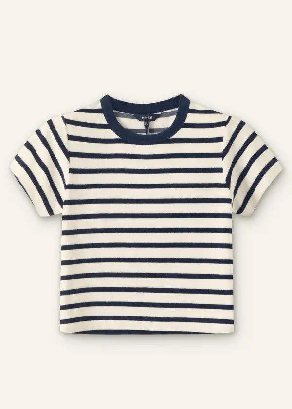 ME+EM Striped Towelling Baby Tee