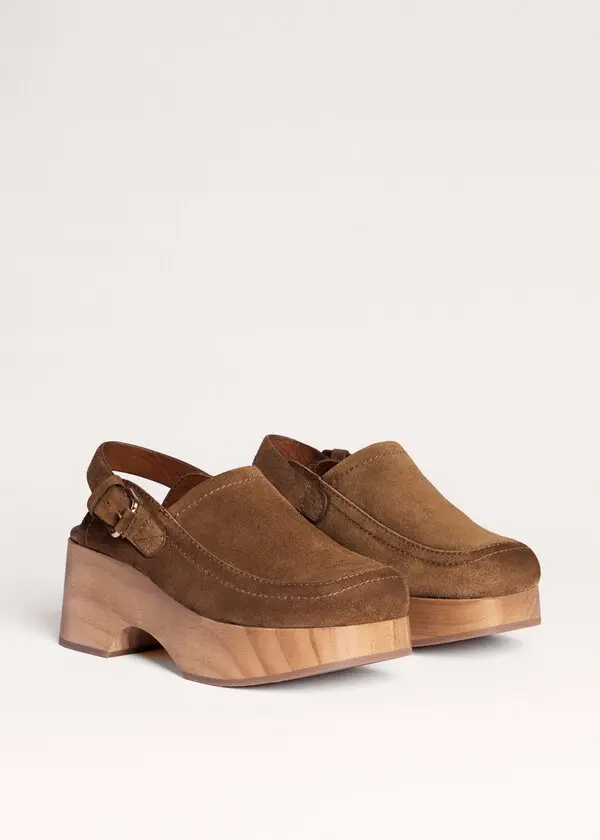 ME+EM Suede Clogs