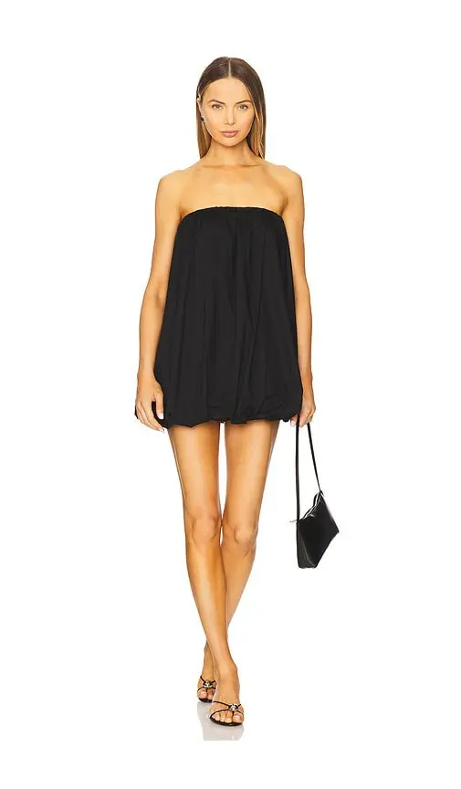 Show Me Your Mumu Beverly Bubble Dress - Black Poplin