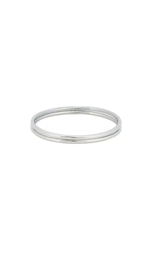 Jenny Bird Dane Bangle Set Of 2 - Platinum