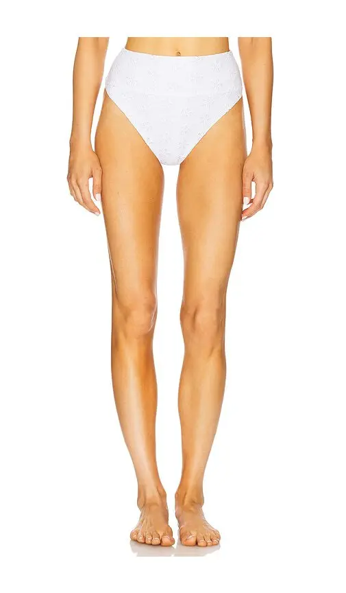 Beach Riot Hazel Bikini Bottom - White Magnolia Eyelet