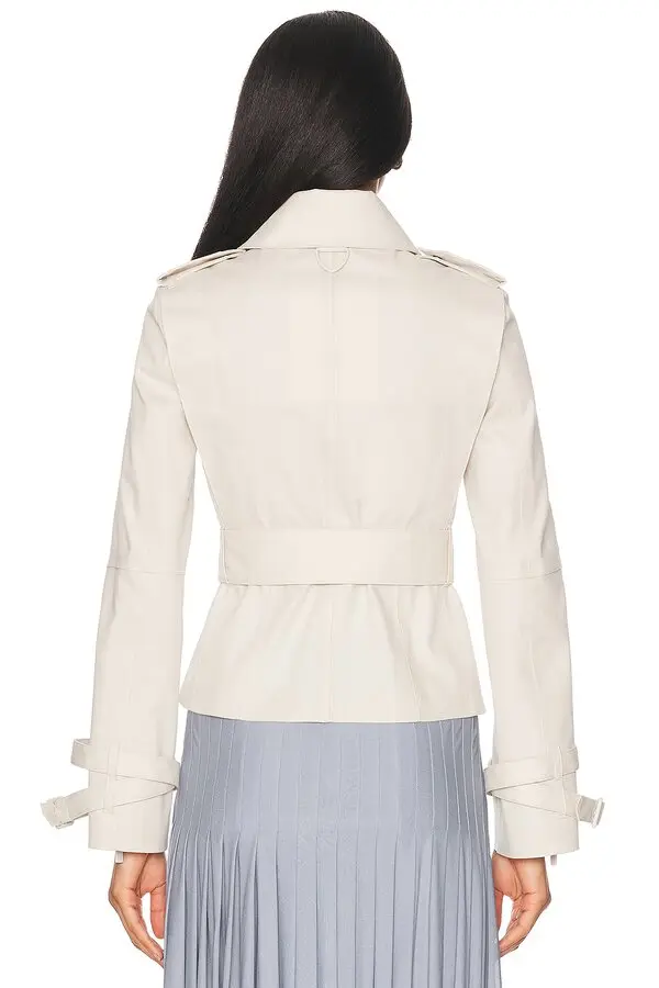 Burberry Belted Gabardine Jacket