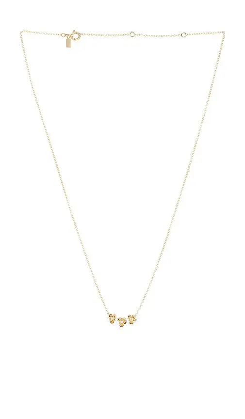 Ef Collection Mini Cherry Blossom Pendant Necklace - Gold