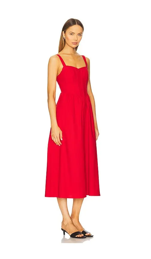 Astr The Label Structured Linen Dress