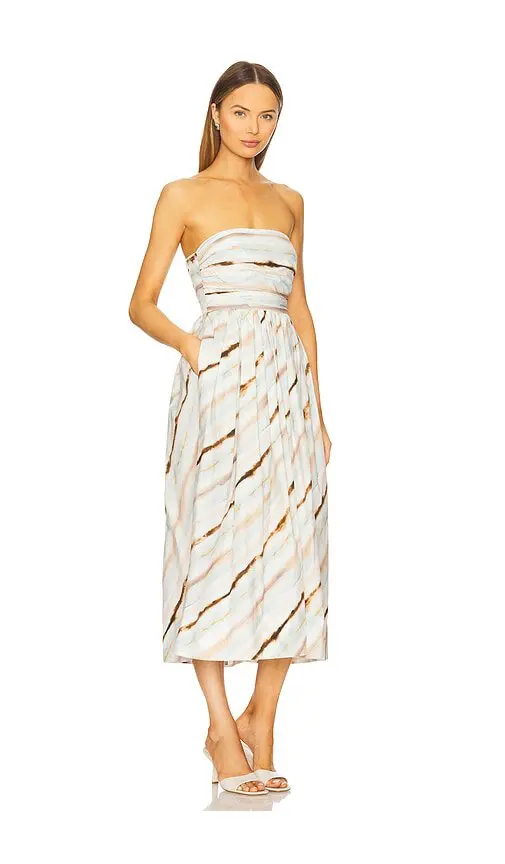A.L.C. Tara Ruched Poplin Dress