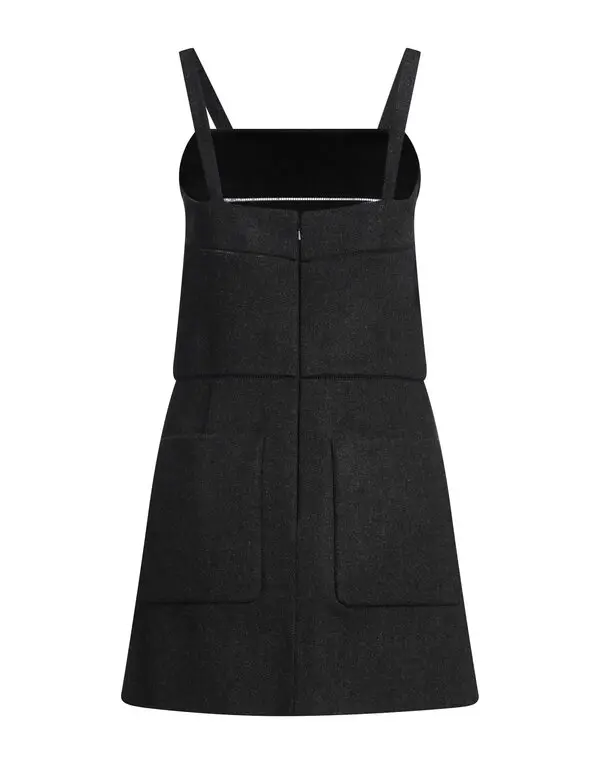 Max Mara Sfilata Mini Dress In Virgin Wool - Grey