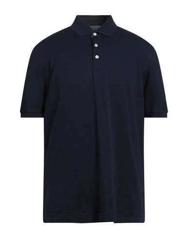 Fedeli Polo Shirt Midnight Size Cotton - Blue