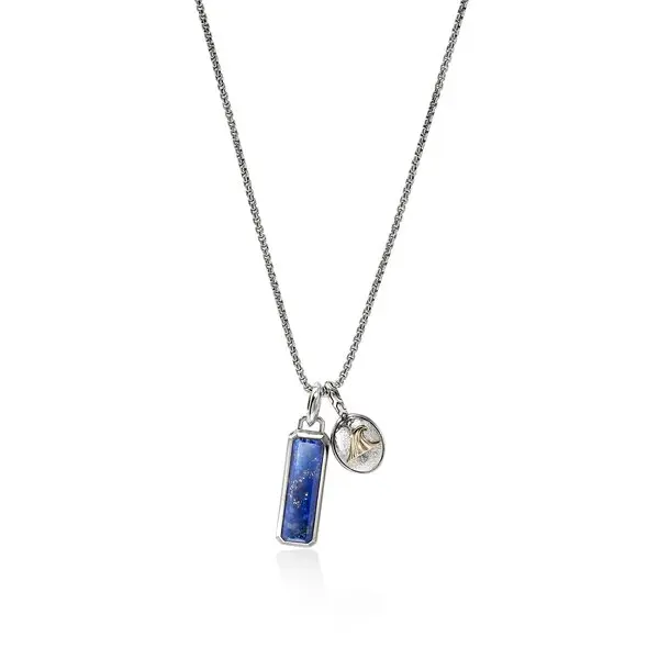 John Hardy Wave Talisman Lapis Lazuli Necklace - Sterling Silver