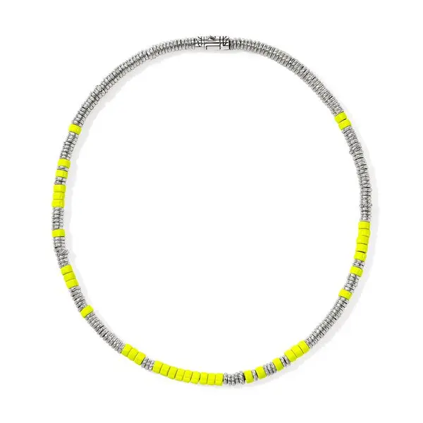 John Hardy Heishi Enamel Necklace