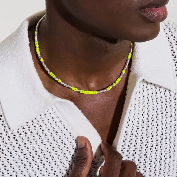 John Hardy Heishi Enamel Necklace