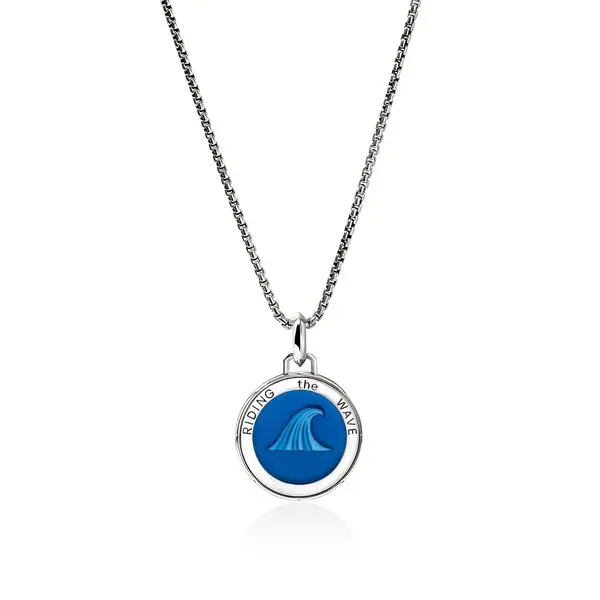 John Hardy Wave Talisman Necklace - Sterling Silver