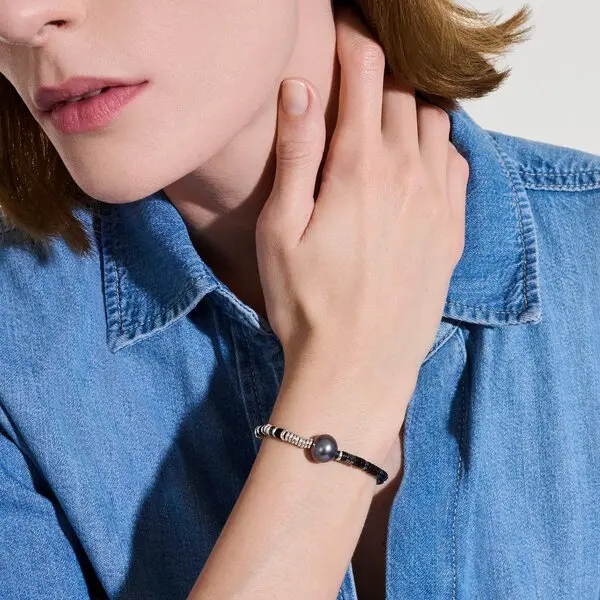 John Hardy Heishi Bracelet With Hardstones And Pearl