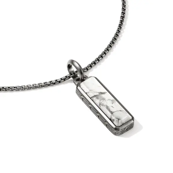 John Hardy Howlite Talisman Necklace