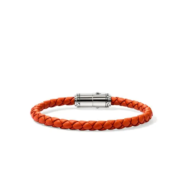 John Hardy Leather Bracelet 6mm - Sterling Silver