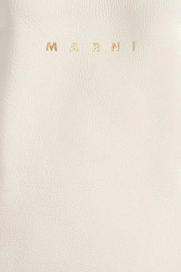 Marni Museo Soft Mini Leather Tote - Off-white