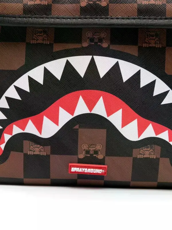 SPRAYGROUND Peeking Character-check Messenger Bag