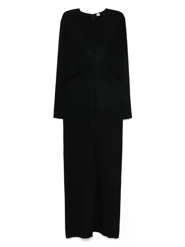 TOTEME Slouch-waist Maxi Dress - Black