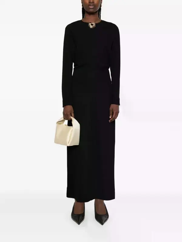 TOTEME Slouch-waist Maxi Dress - Black