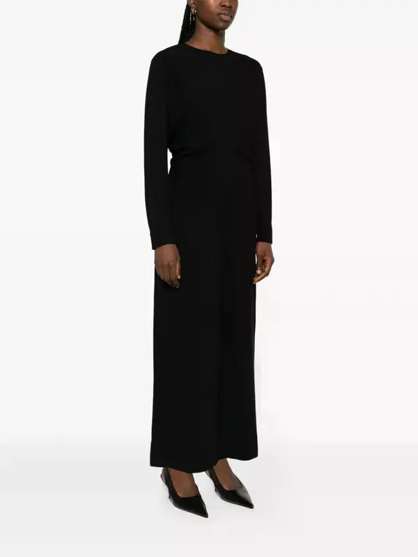 TOTEME Slouch-waist Maxi Dress - Black