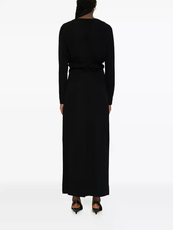 TOTEME Slouch-waist Maxi Dress - Black
