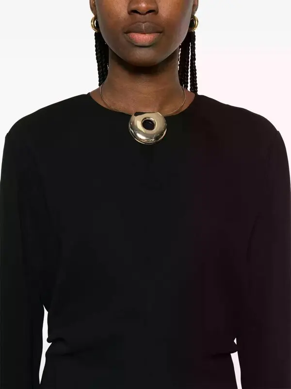 TOTEME Slouch-waist Maxi Dress - Black