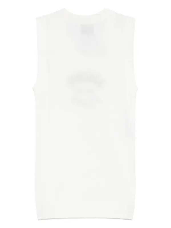 Moschino Intarsia-logo Tank Top - White
