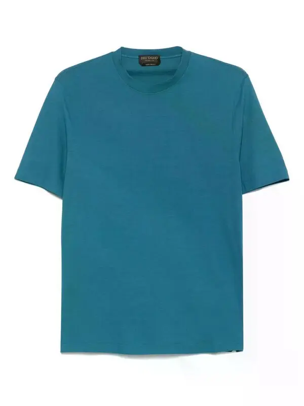 DELL'OGLIO Cotton T-shirt - Blue