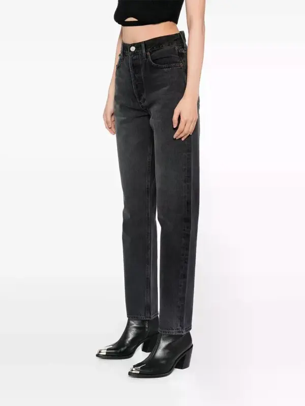 AGOLDE 90's Pinch Waist Jeans - Black