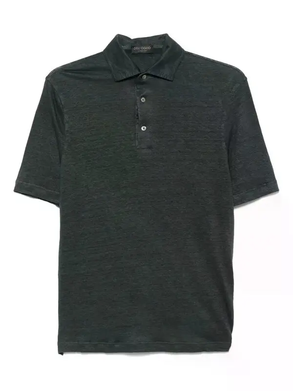 DELL'OGLIO Linen Polo Shirt