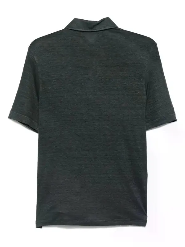DELL'OGLIO Linen Polo Shirt