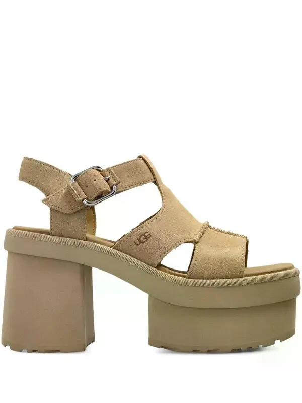 UGG 100mm T-strap Platform Sandals