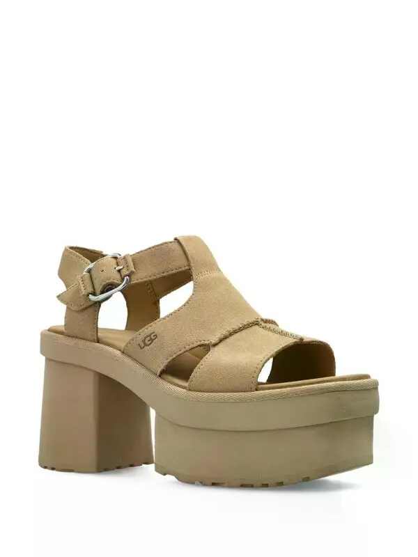 UGG 100mm T-strap Platform Sandals