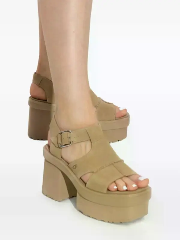 UGG 100mm T-strap Platform Sandals
