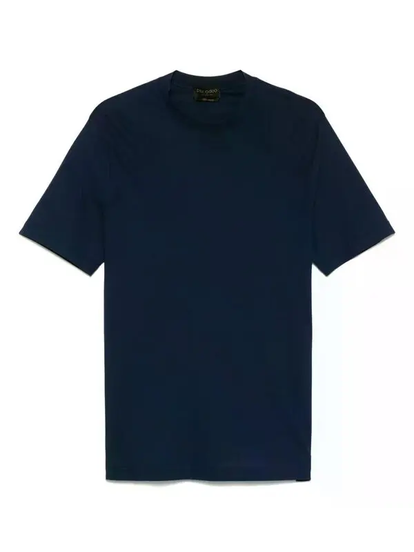 DELL'OGLIO Cotton T-shirt - Blue