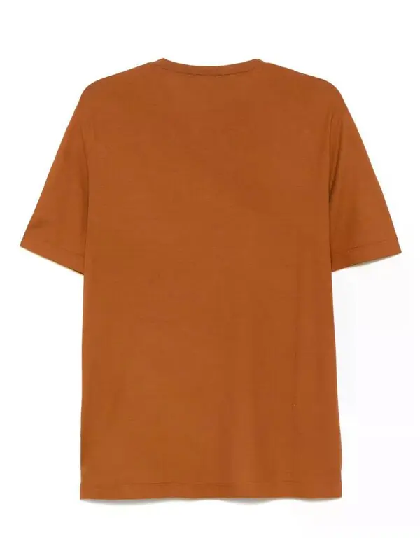 DELL'OGLIO Cotton T-shirt - Brown