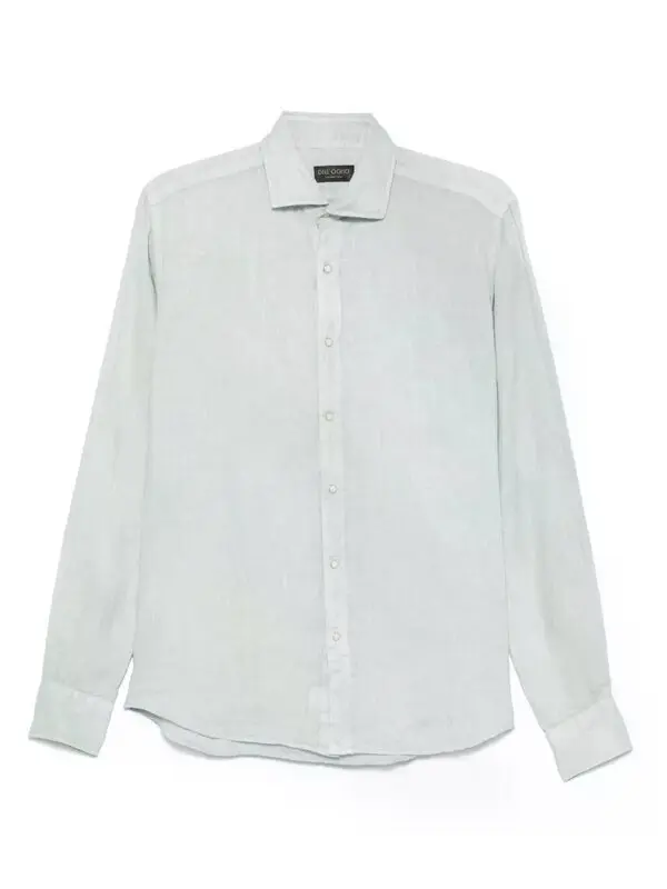 DELL'OGLIO Linen Shirt - Green