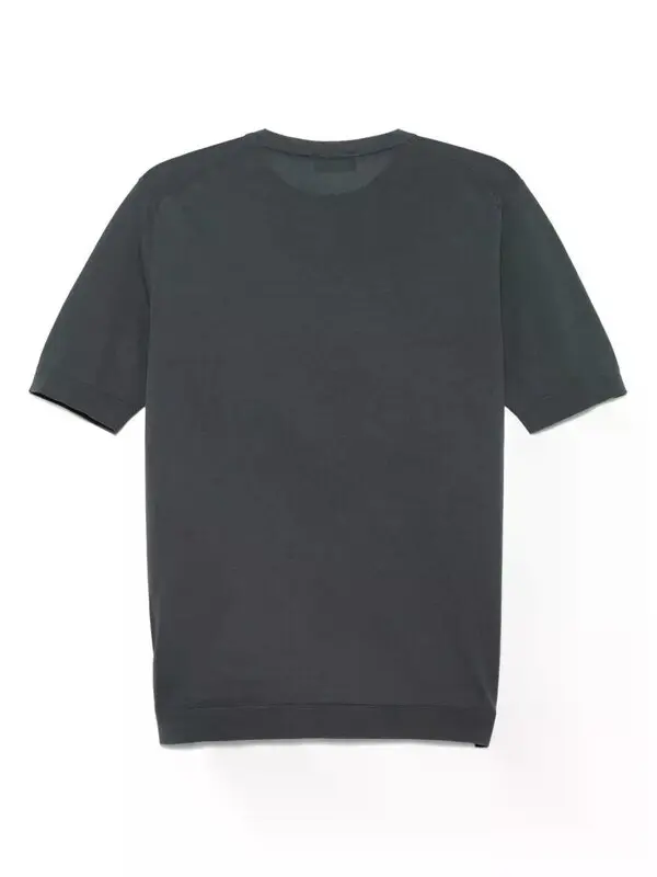 DELL'OGLIO Knitted T-shirt - Grey