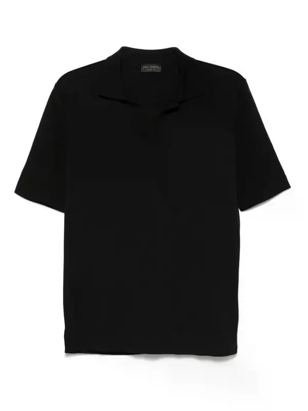 DELL'OGLIO Cotton T-shirt - Black