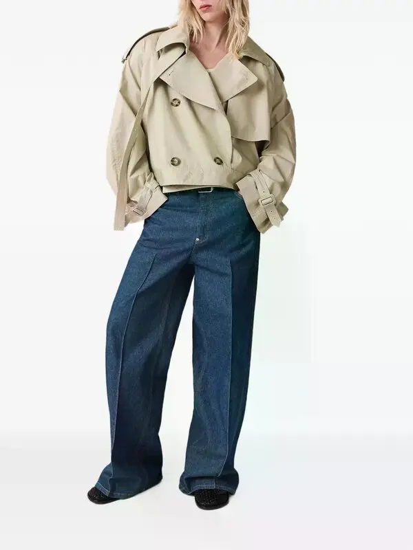 Stella McCartney Cropped Trench Jacket - Neutrals