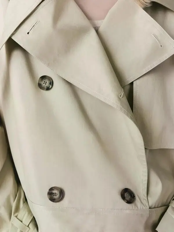 Stella McCartney Cropped Trench Jacket - Neutrals