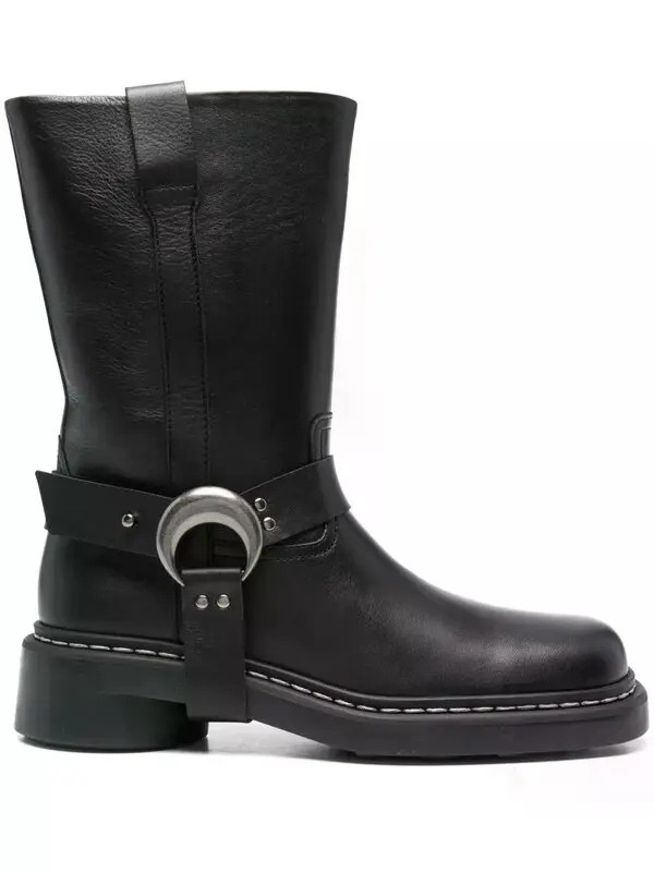 MARINE SERRE Moto Boots With Ring Hardware