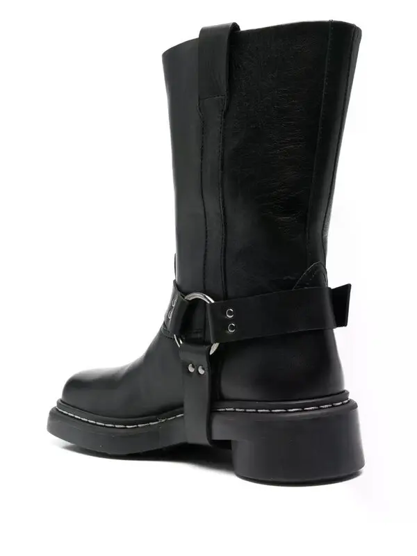 MARINE SERRE Moto Boots With Ring Hardware