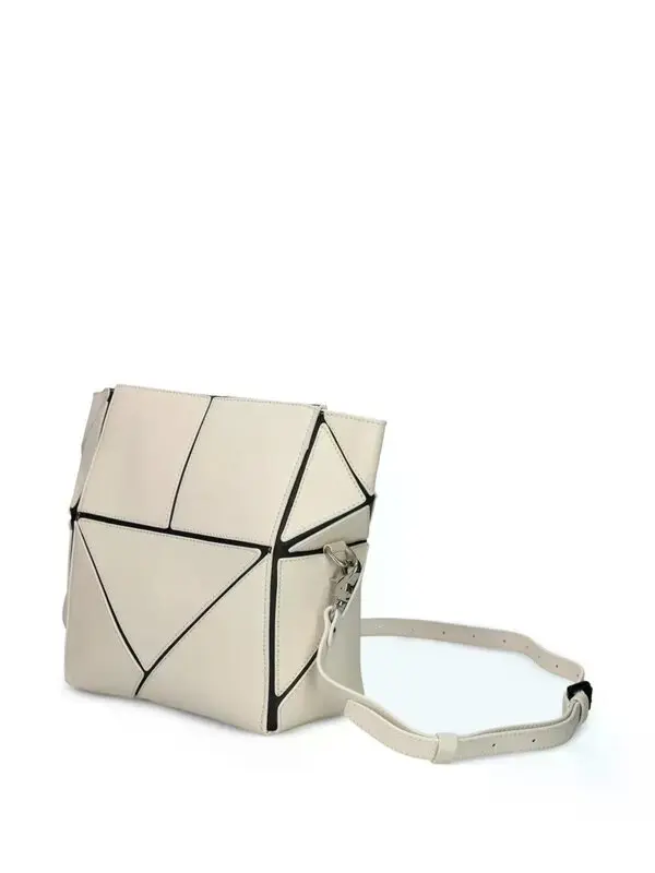 VIC MATIE Geometric-paneled Shoulder Bag - Neutrals
