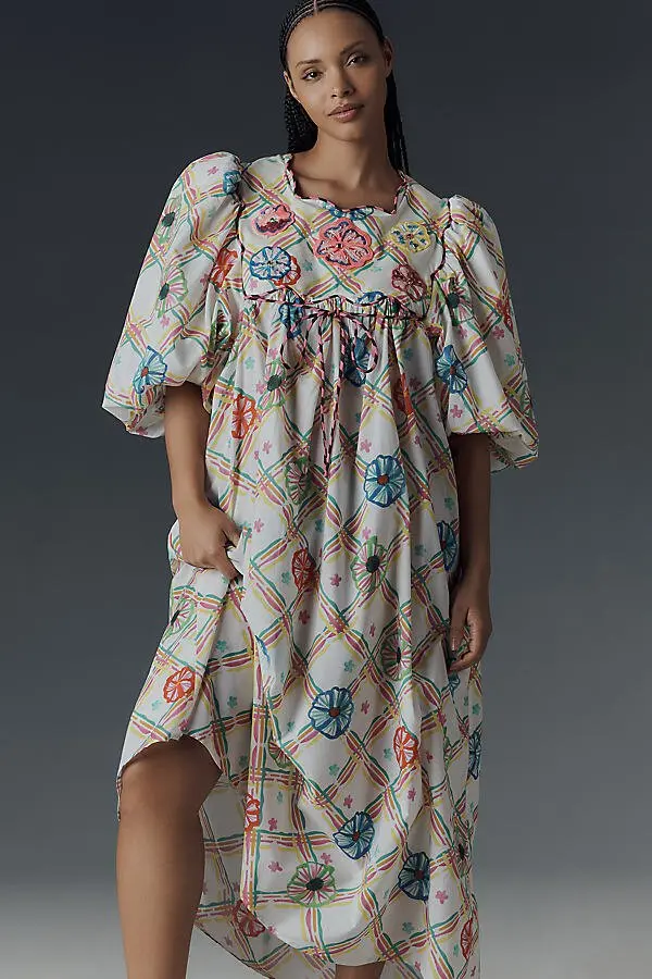 Celiab Santorini Puff-sleeve Dress
